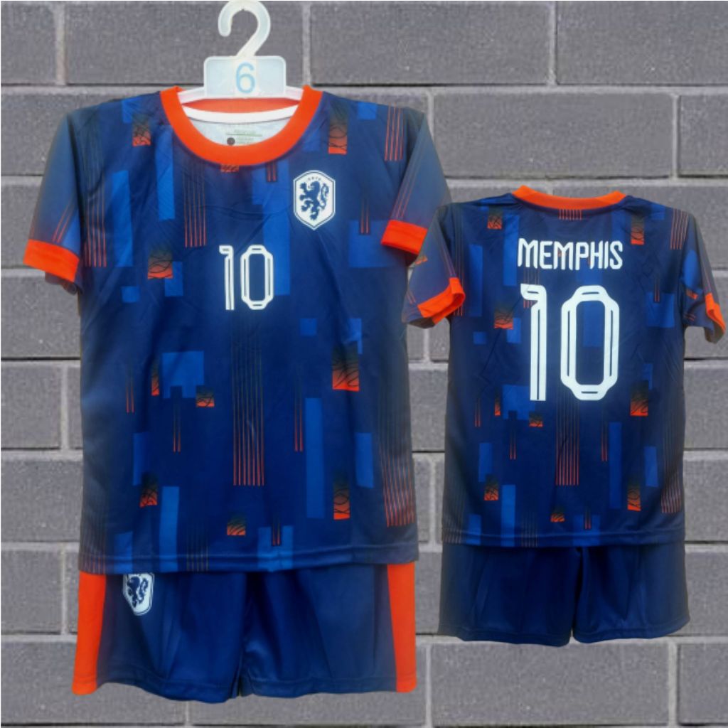 Jual jersey setelan baju bola anak timnas belanda home printing usia 5 ...