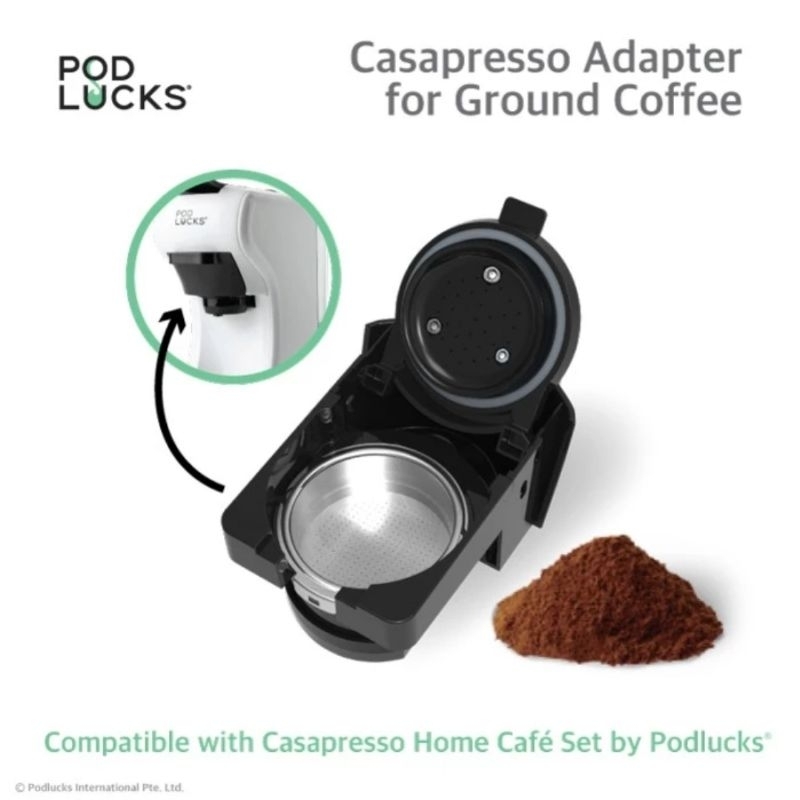 Jual Adapter for Ground Coffee untuk Mesin Kopi Podlucks CASAPRESSO ...
