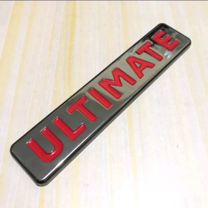 Jual LOGO ULTIMATE CHROME TULISAN MERAH MOBIL MITSUBISHI PAJERO XPANDER ...