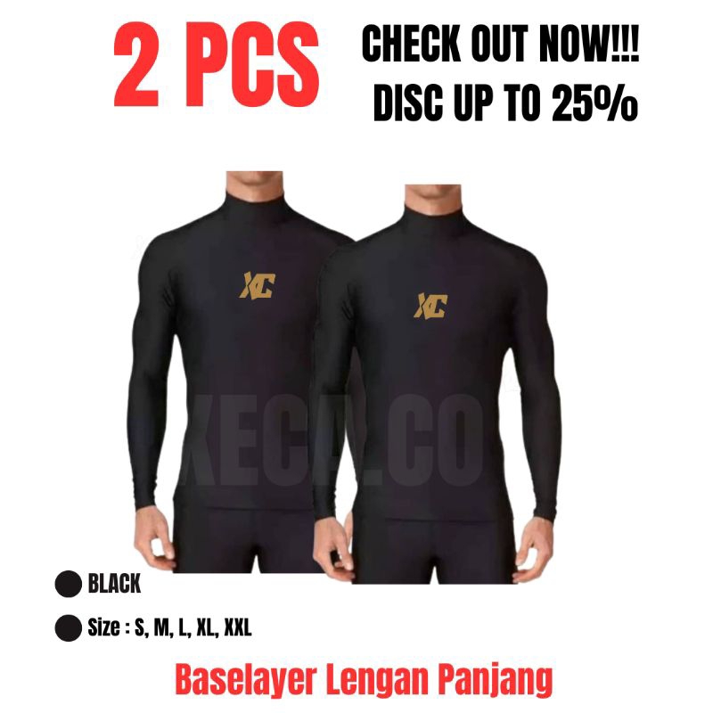 Jual MANSET PRIA OLAHRAGA LENGAN PANJANG TURTLENECK HITAM POLOS ATAU ...
