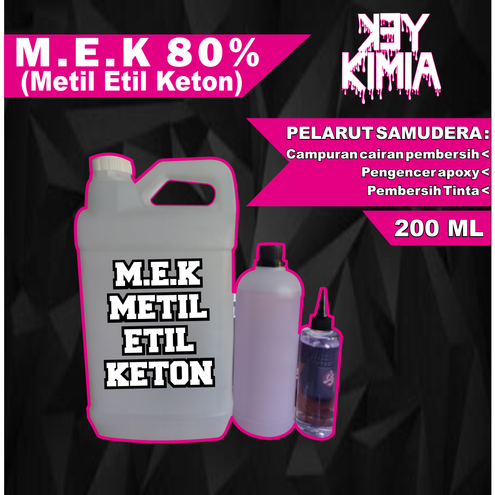 Jual Metil Etil Keton 200ML | MEK | Thinner MEK 200ML | Shopee Indonesia