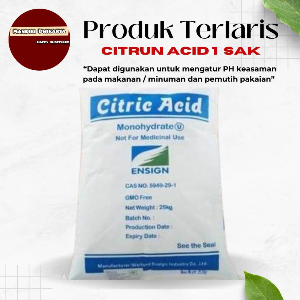Jual Citric Acid / Citrun / sitrun / pembersih pakaian / asam sitrus ...