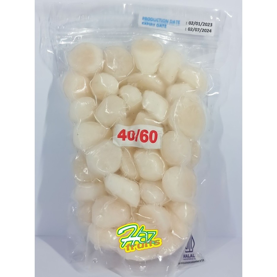 Jual Scallop Daging Kerang Srimping Ukuran 40/60 - 500 gram | Shopee ...