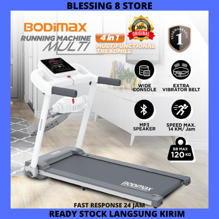 Jual Bodimax Running Machine Multi 4 in 1 Folding Treadmill | Shopee ...