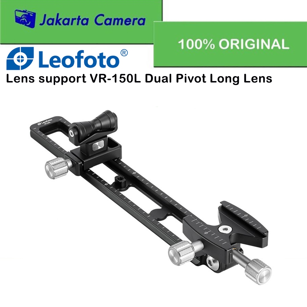 Jual Leofoto Lens support VR-150L Dual Pivot Long Lens Support Tripod ...