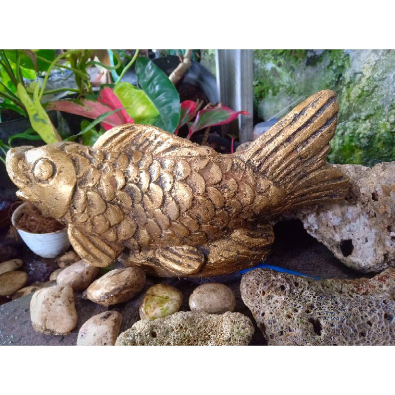 Jual patung pancuran kolam ikan mas koi | Shopee Indonesia