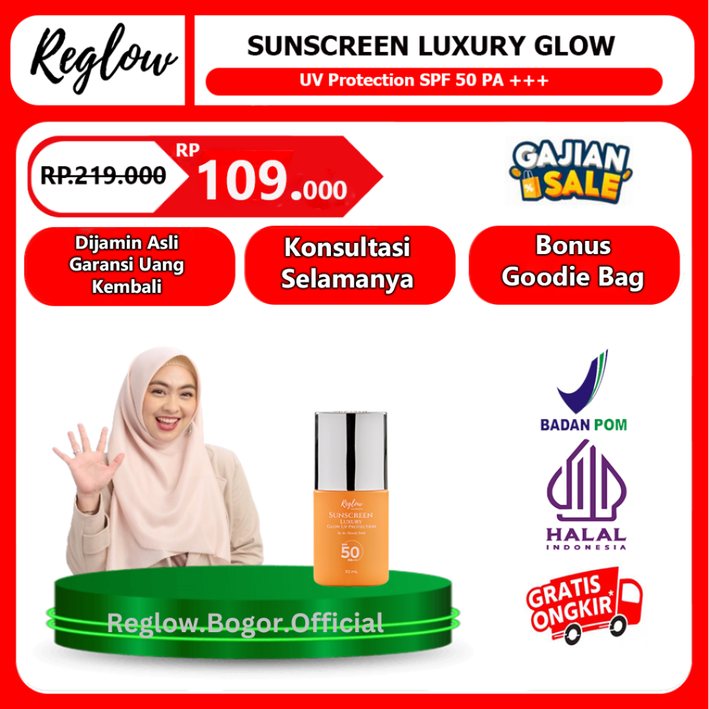 Jual SUNSCREEN Spray Reglow by Dokter Shindy Putri LUXURY GLOW UP SPF ...