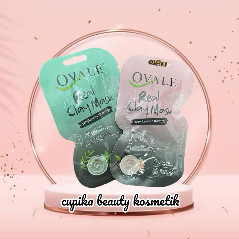 Jual a,ez} OVALE REAL CLAY MASK PERFECT PURIFYING 10 GR - ACNE PRONE ...