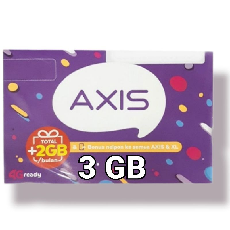 Jual Kartu KUOTA AXIS 3 GB perdana SIAP PAKAI nomor murah meriah EXIS ...