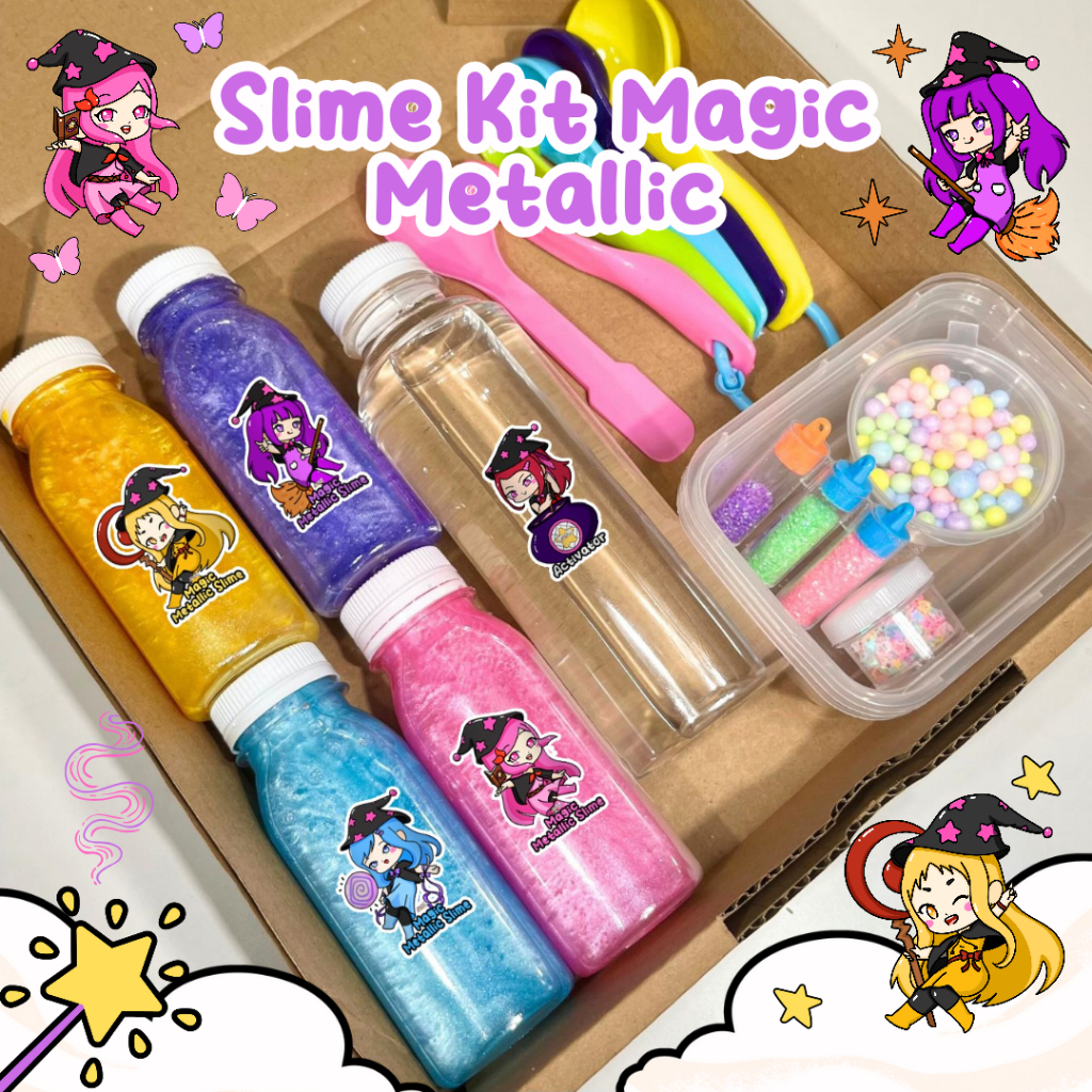 Jual SLIME KIT MAGIC METALLIC BY SLIME BINTARO || MAINAN LUCU || SLIME KIT LUCU || SLIME KIT ...