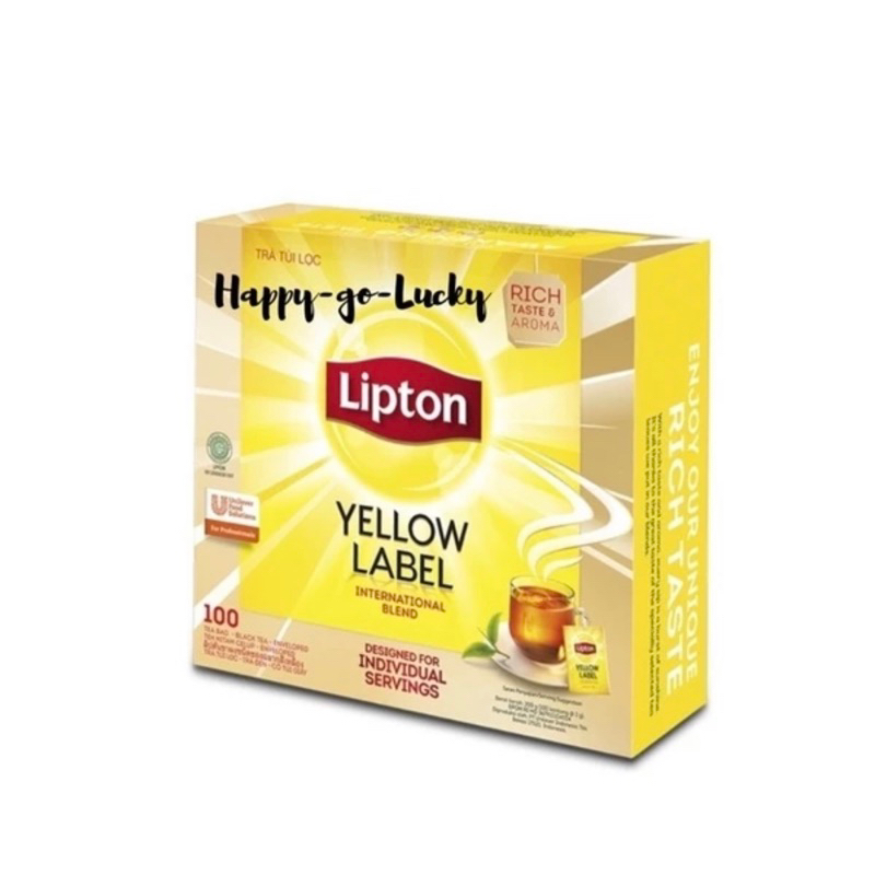 Jual Lipton Yellow Label Tea Bag Non / Envelope, per box isi 100 ...