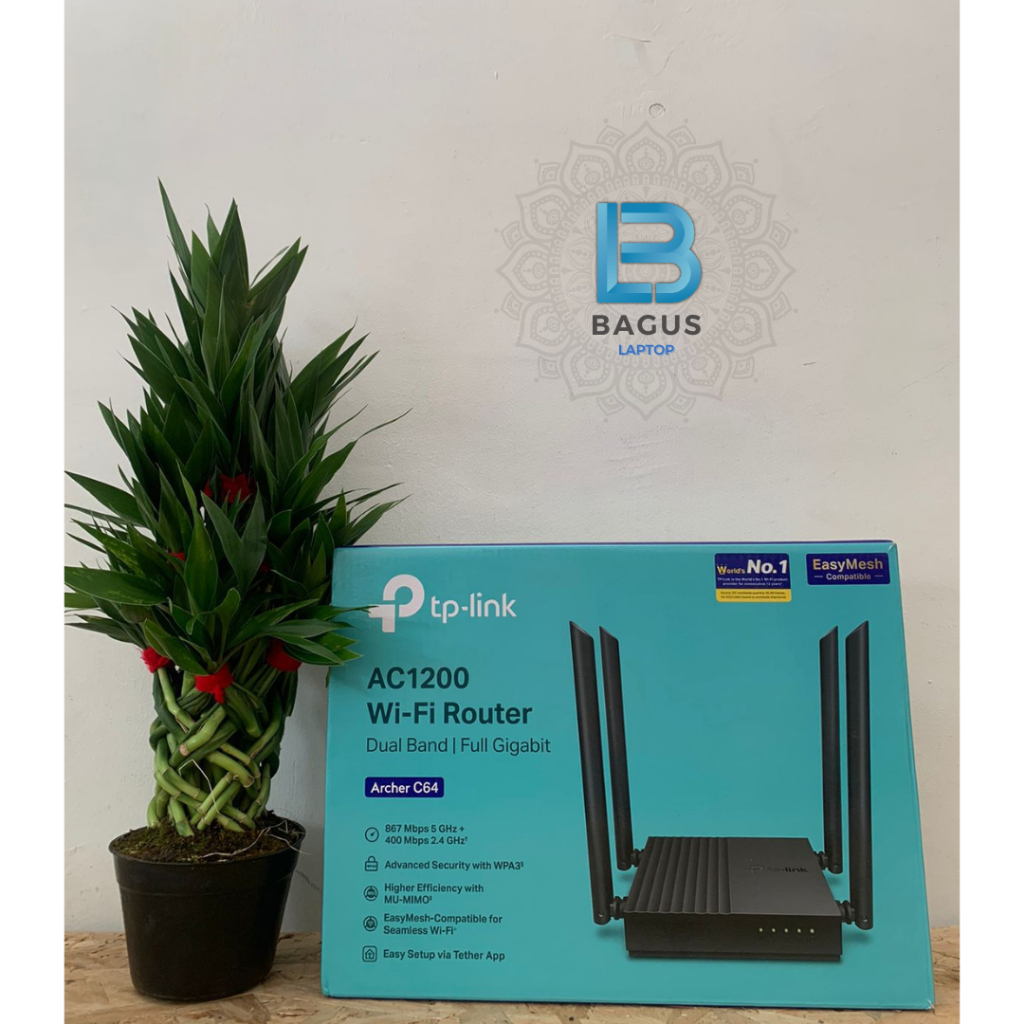 Jual TP-Link Archer C64 AC1200 Dual Band Wi-Fi Router | Shopee Indonesia