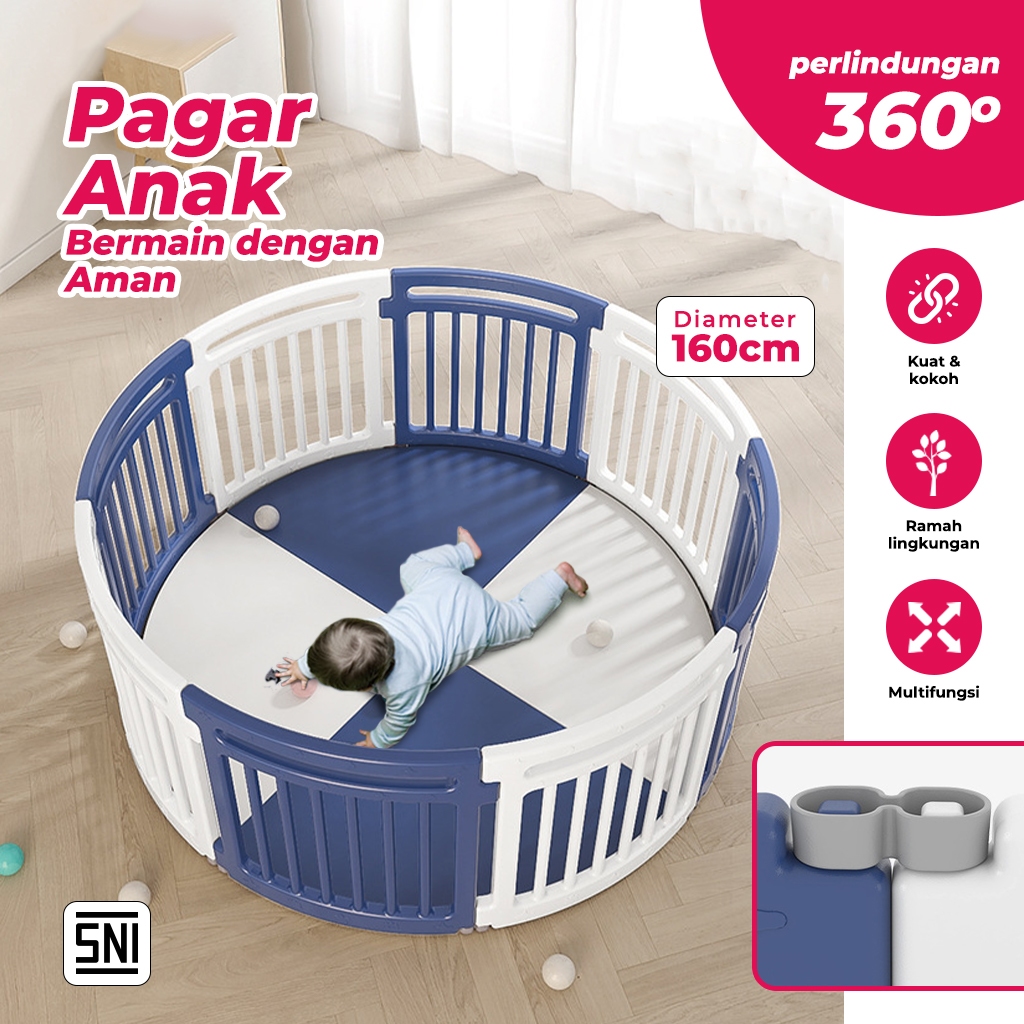 Jual Pagar Bayi Pagar Mainan Anak Baby Fence Kokoh Play Fence Pagar ...