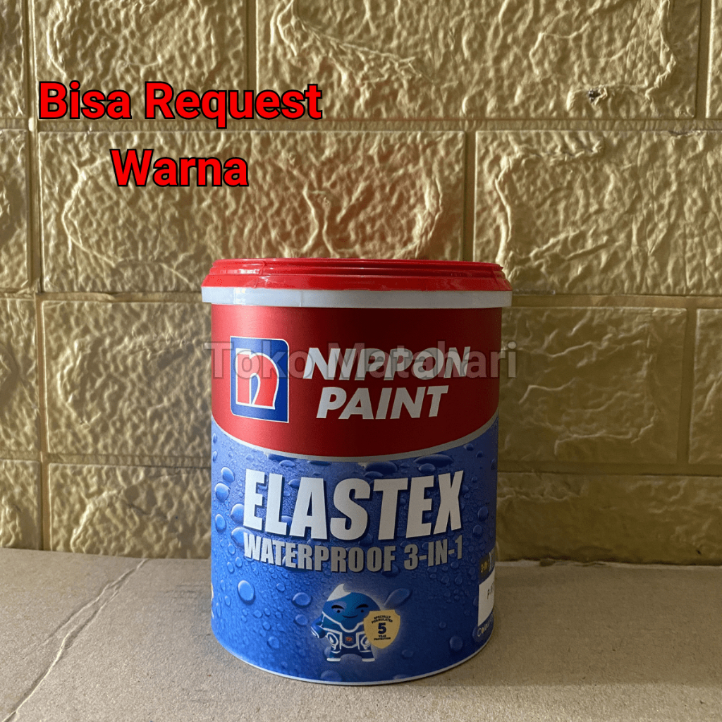 Jual Cat Tembok Nippon Paint Elastex Waterproof 1 kg | Shopee Indonesia