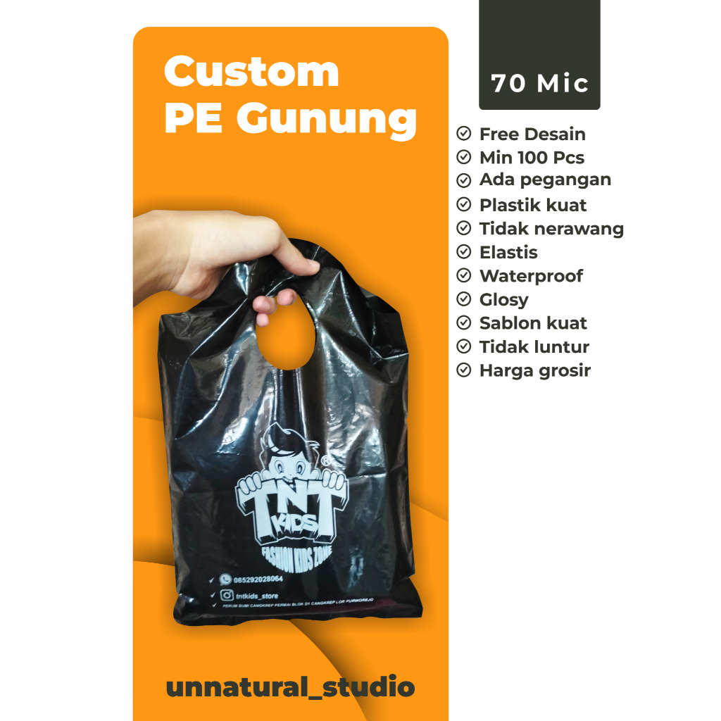 Jual Sablon Plastik PE Gunung Minimal 100 Lembar | Shopee Indonesia