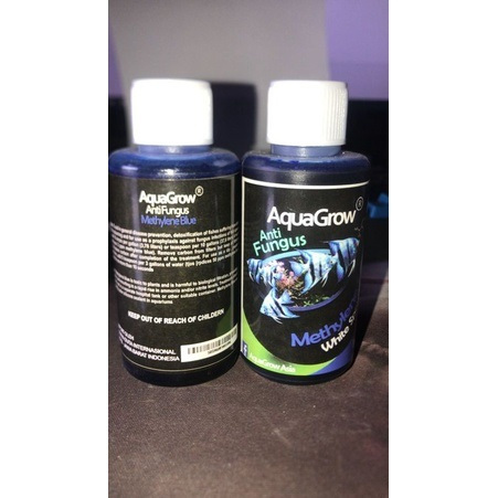 Jual Obat Ikan AQUAGROW Anti Fungus Obat Biru Ikan Methyline Blue 100 Ml | Shopee Indonesia