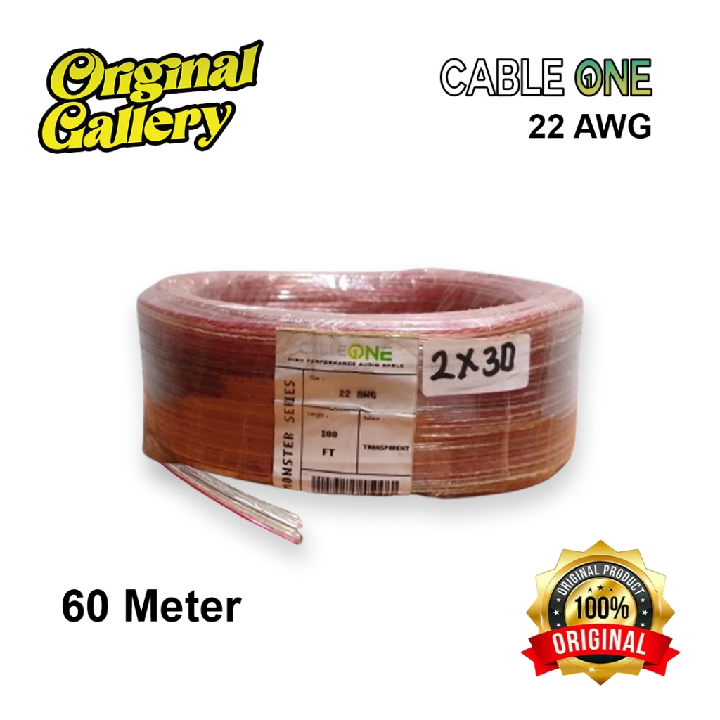 Jual Cable Speaker Cable ONE 22 AWG 60 METER | Shopee Indonesia