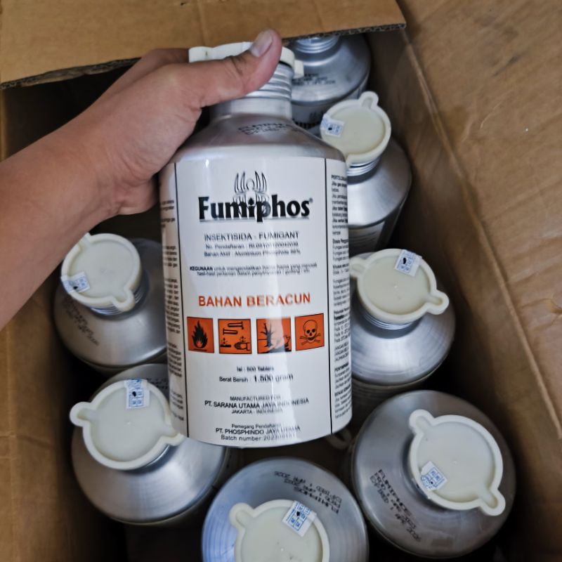 Jual FUMIPHOS 56TB insektisida FUMIGASI Hama Gudang Pertanian 500 ...