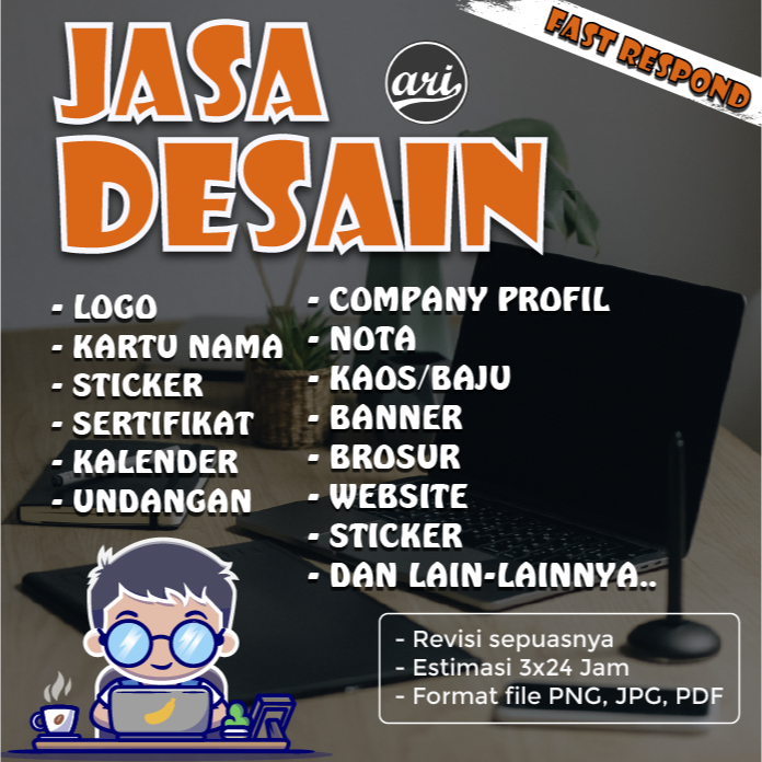 Jual desain banner kartu nama spanduk flyer undangan logo | Shopee ...