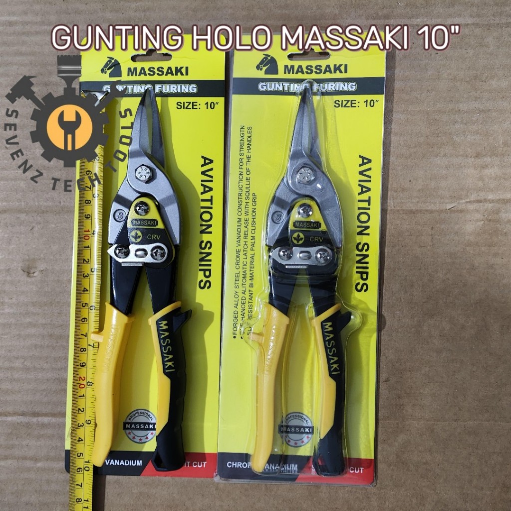 Jual GUNTING HOLO MASSAKI 10"/GUNTING FURING BAJA RINGAN AVIATION 10 ...