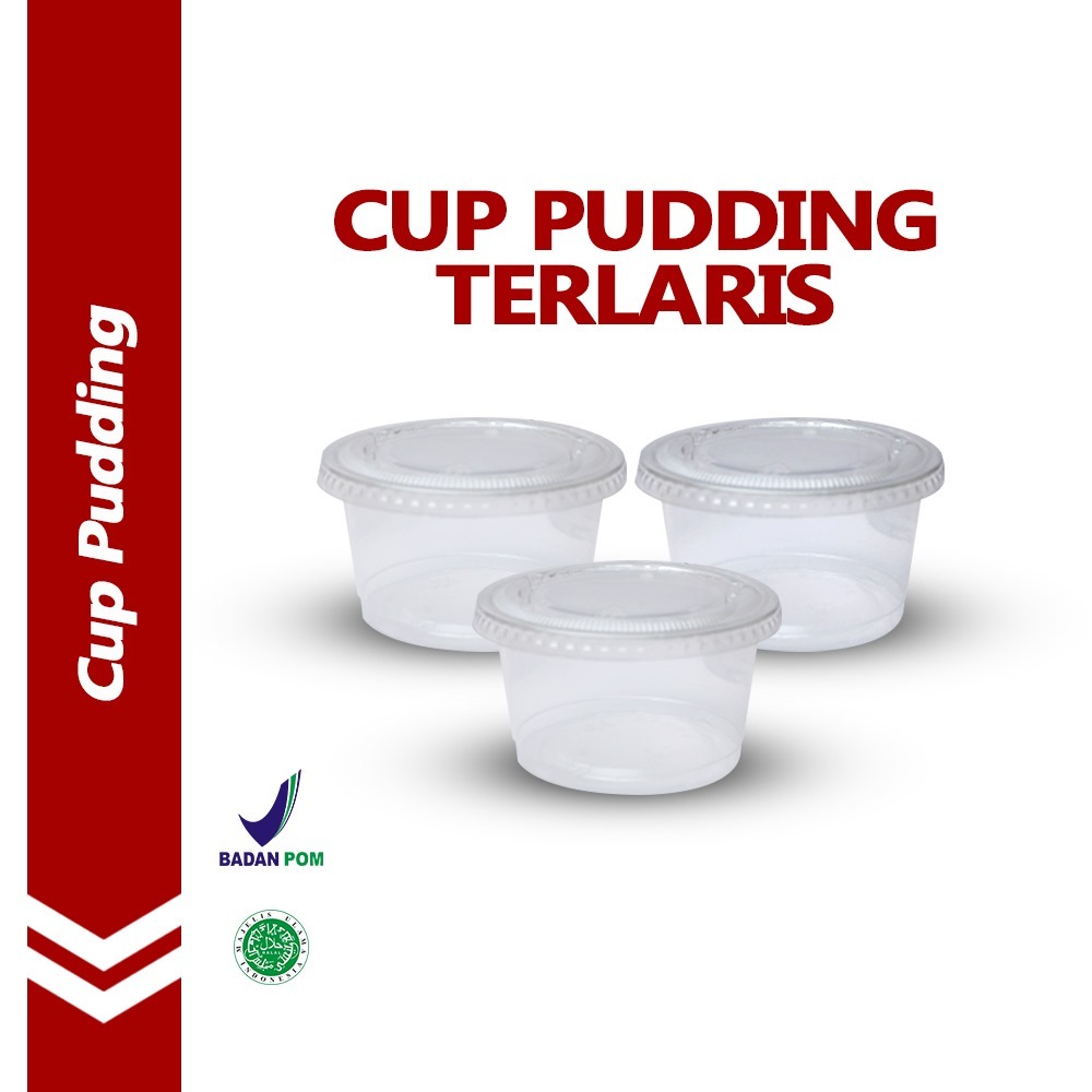 Jual Cup Pudding Puyo Mika Tempat Silky Puding Premium 240 ml Gelas ...