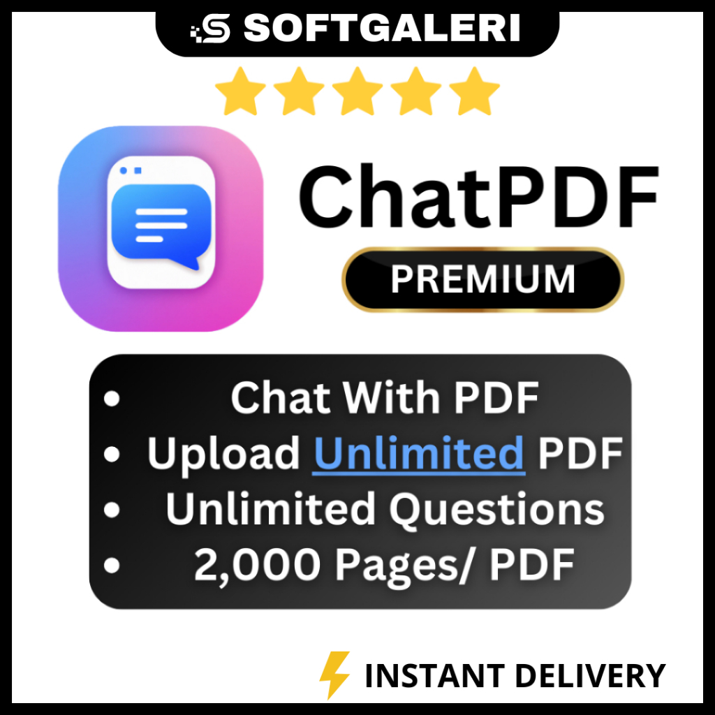 Jual ⚡𝐓𝐄𝐑𝐌𝐔𝐑𝐀𝐇⚡𝐂𝐡𝐚𝐭𝐏𝐃𝐅 𝐏𝐥𝐮𝐬 𝐏𝐫𝐦𝐢𝐮𝐦 | PDF AI | Summarise PDF & Answer Questions | Upload PDF ...