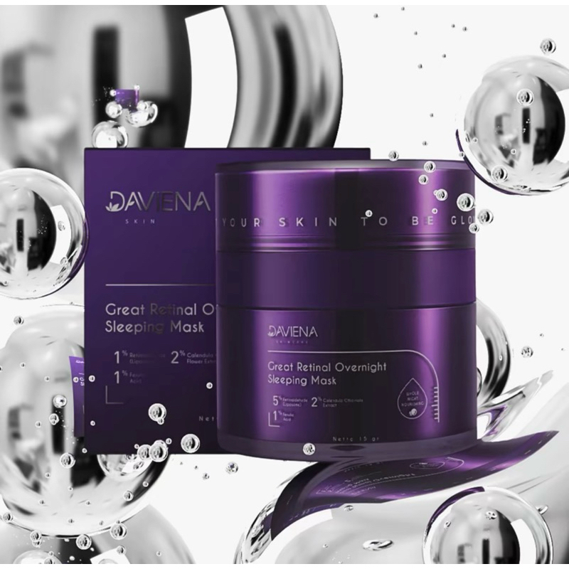 Jual RETINAL DAVIENA SKINCARE GREAT RETINAL OVERNIGHT SLEEPING MASK ...