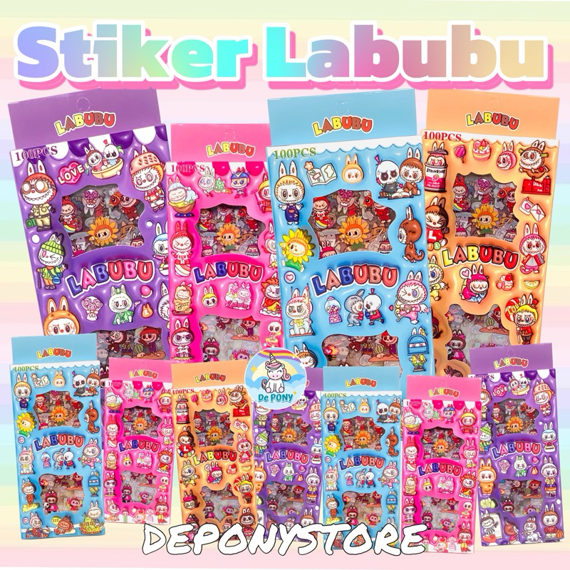 Jual Stiker Labubu PVC 100pc Premium Stiker Jurnal Lucu | Shopee Indonesia