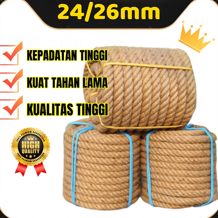 Jual Limited Tali tambang 24mm 26mm kuat tahan lama tali goni tarik ...