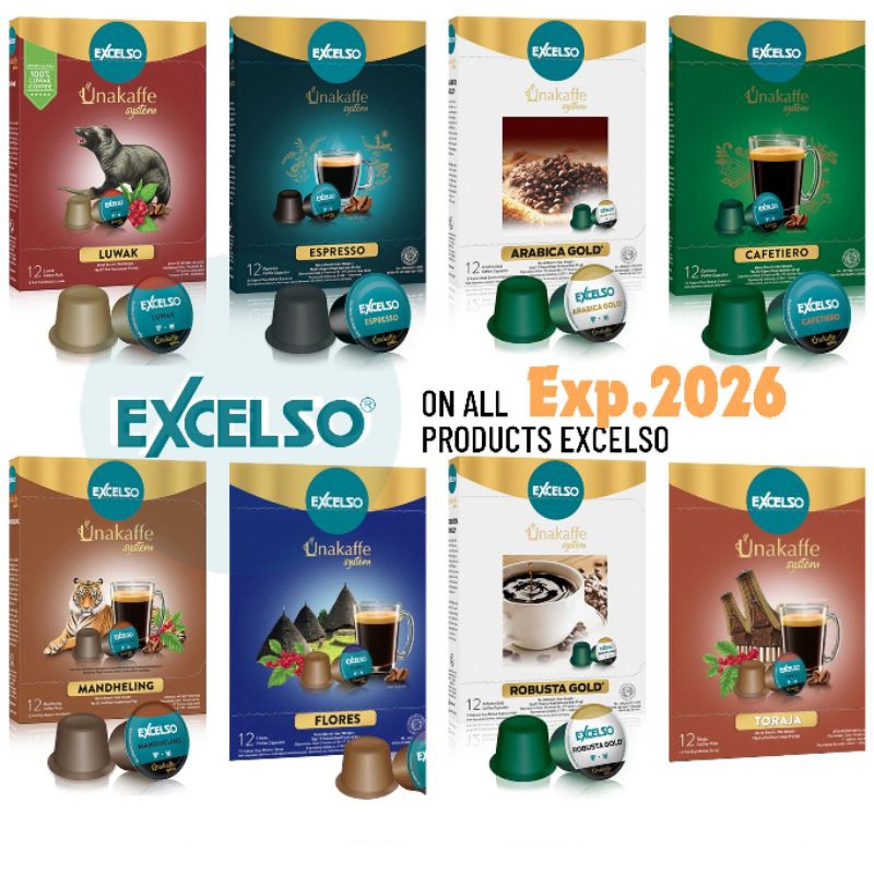 Jual EXCELSO UNAKAFFE CAPSULE kopi kapsul system unakaffe ALL VARIAN ...