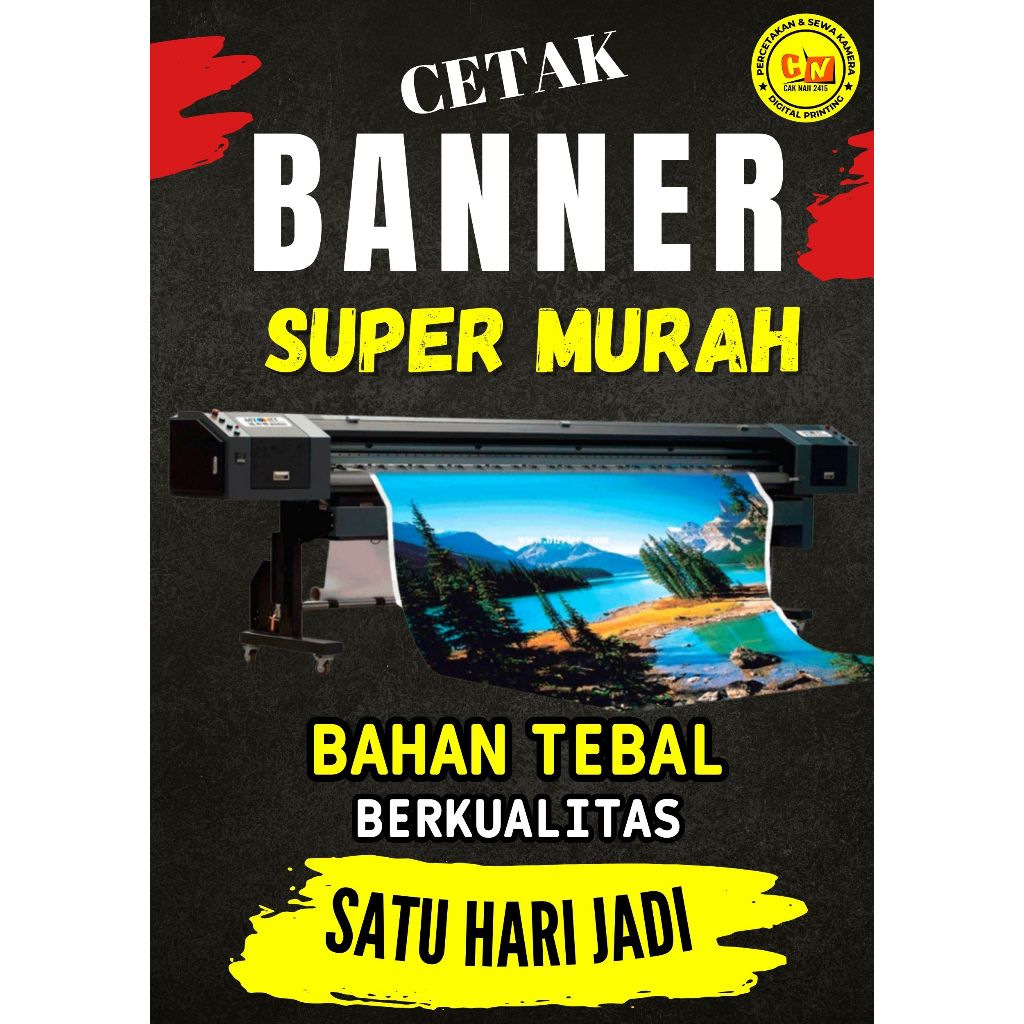 Jual cetak banner uk110x60,400x100,400x80,150x100,600X70,900x30,233x76 ...