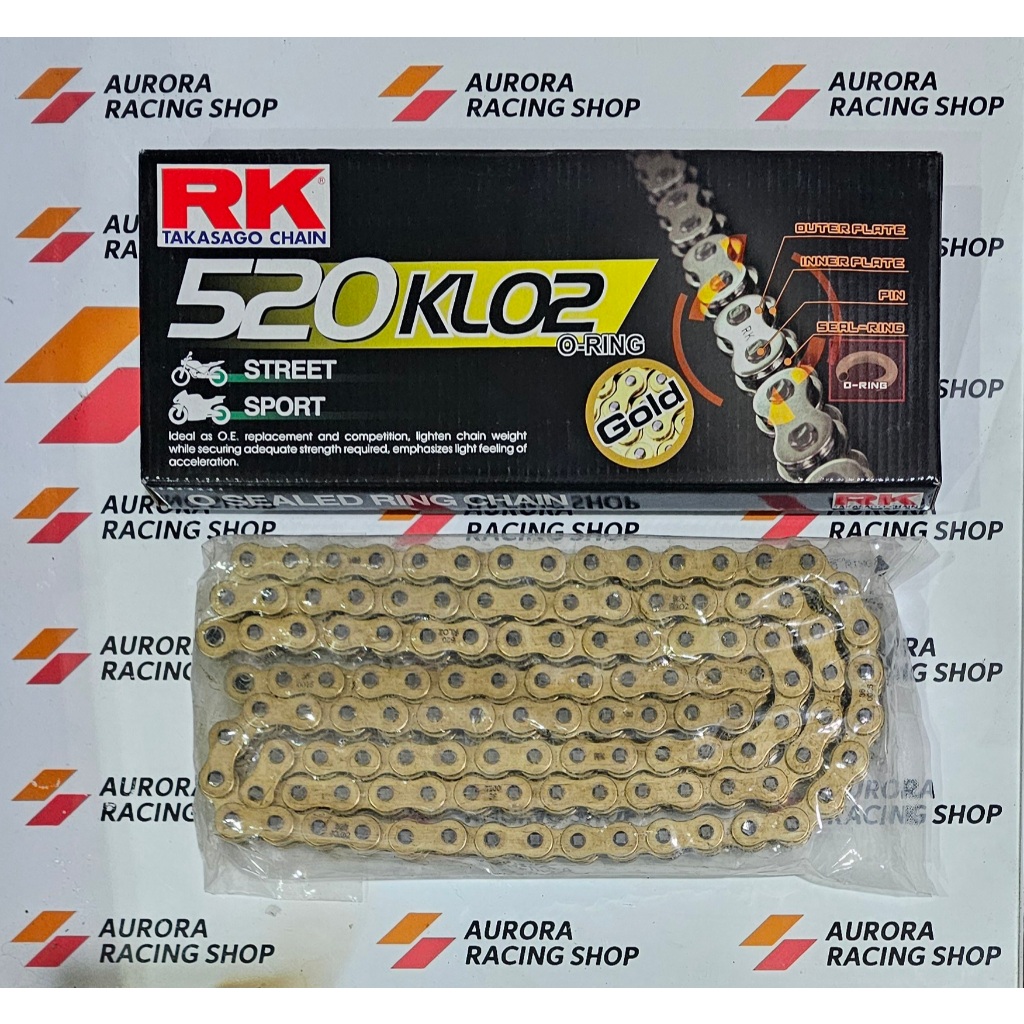 Jual RANTAI RK O RING 520 KLO - 120L / 130L GOLD RK TAKASAGO CHAIN ...