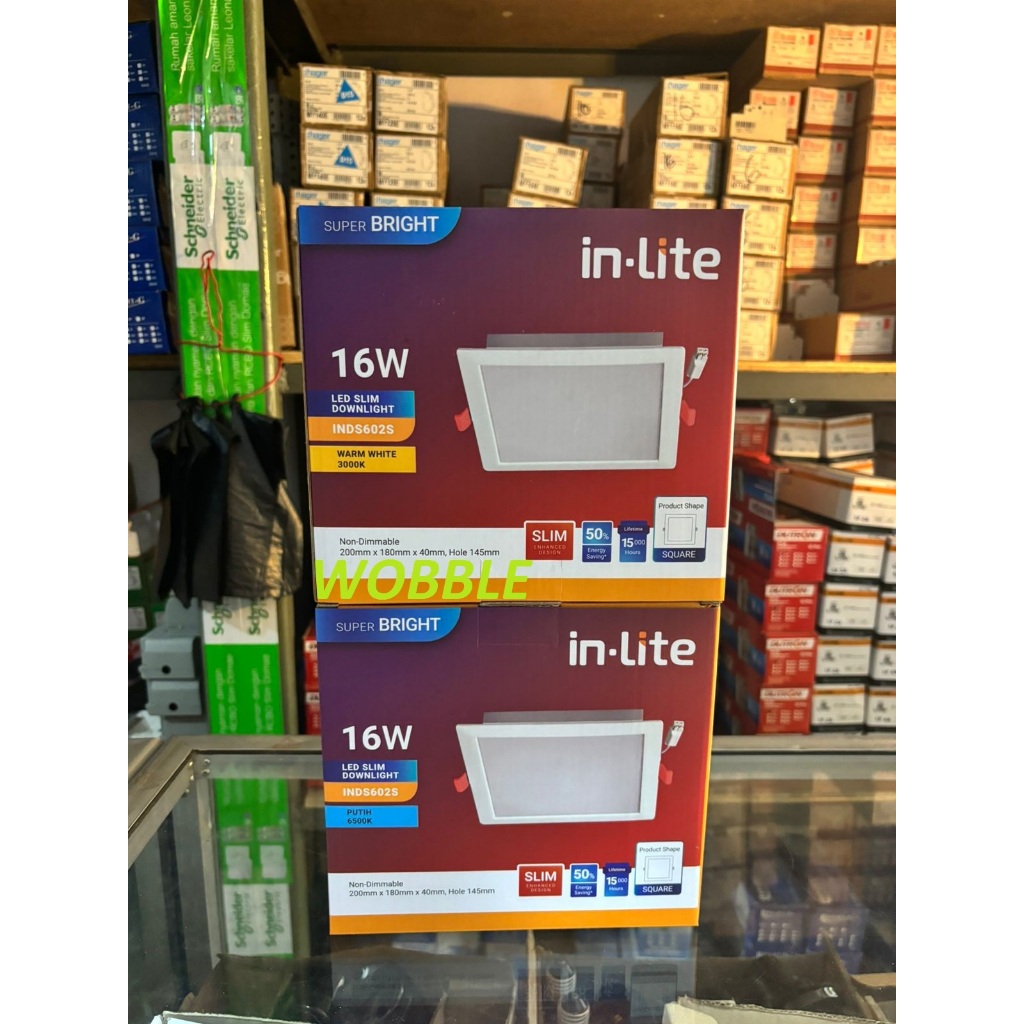 Jual INDS602S LAMPU DOWNLIGHT LED PANEL IN LITE INLITE COB SLIM KOTAK ...