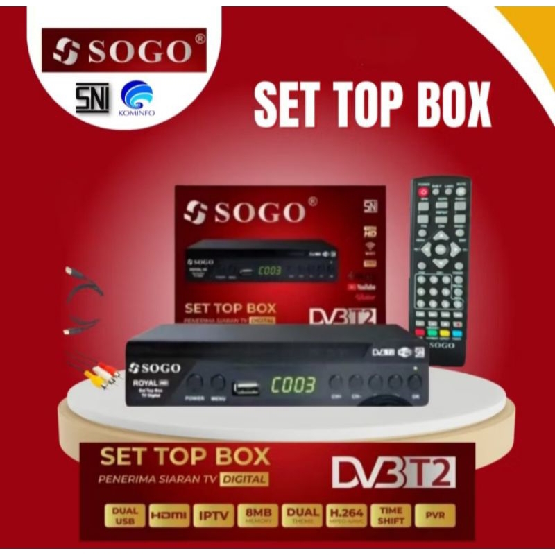 Jual SOGO SET TOP BOX penerima siaran tv digital full hd STB SOGO SNI ...