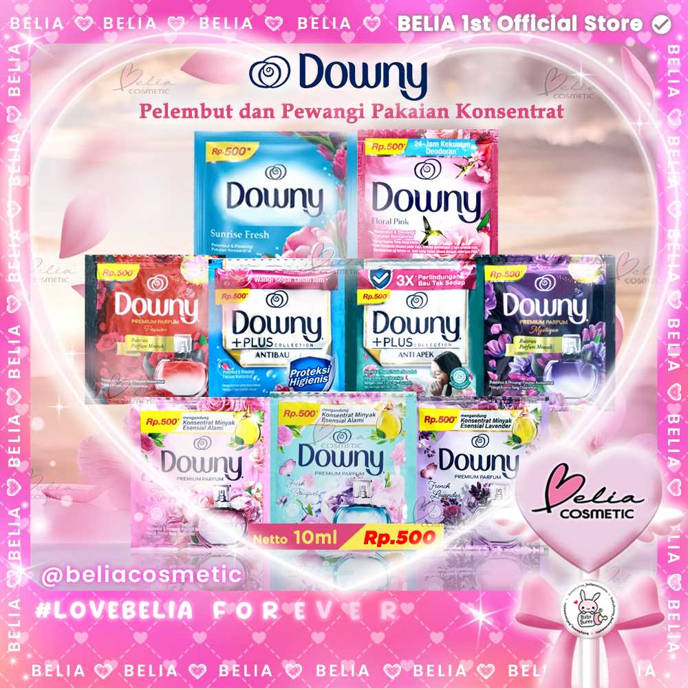 Jual BELIA DOWNY Pewangi dan Pelembut Pakaian Konsentrat 10ML Sachet ...