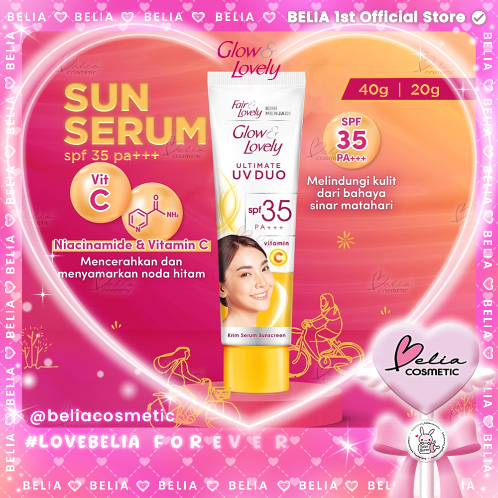 Jual BELIA FAIR & LOVELY GLOW & LOVELY Ultimate UV Duo Krim Vitamin C ...