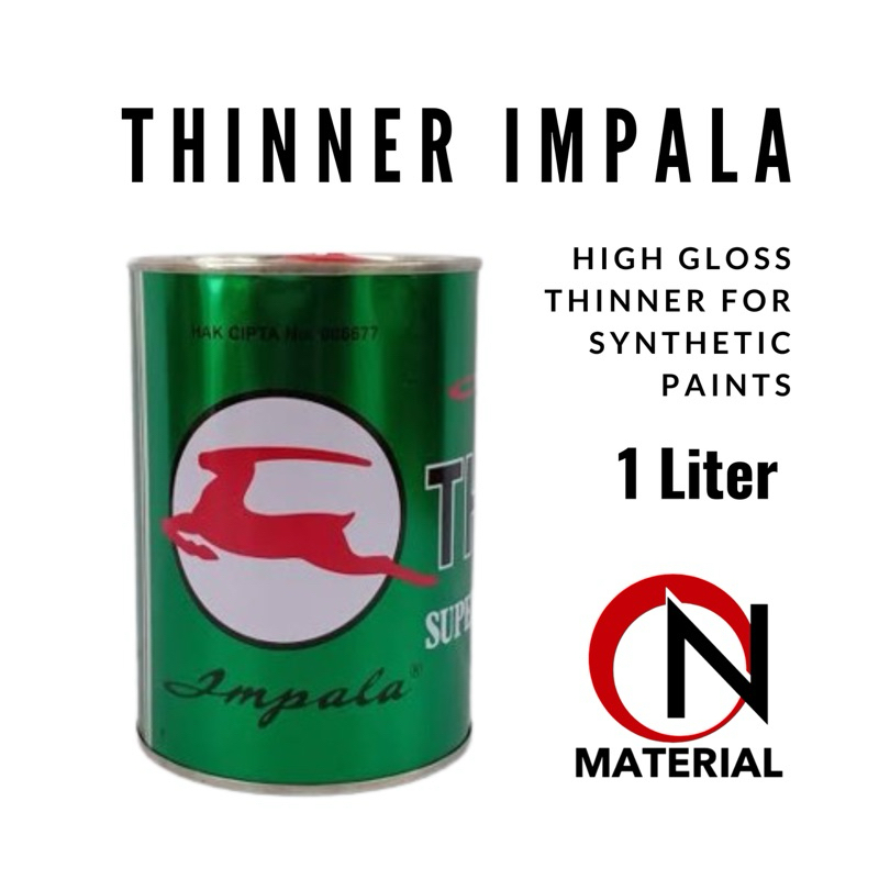 Jual THINNER IMPALA KEMASAN 1 Liter PENGENCER CAT MINYAK / SYNTHETIC ENAMEL BESI & KAYU | Shopee ...
