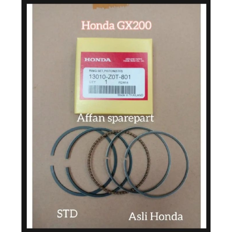 Jual RING PISTON - RING SEHER GX 160 / GX 200 STD ( 13010-ZOT-801 ) ORIGINAL HONDA | Shopee ...