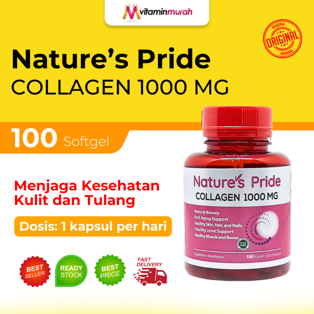 Jual NATURE'S PRIDE COLLAGEN 1000 MG ISI 100 KAPLET SALUT SELAPUT ...