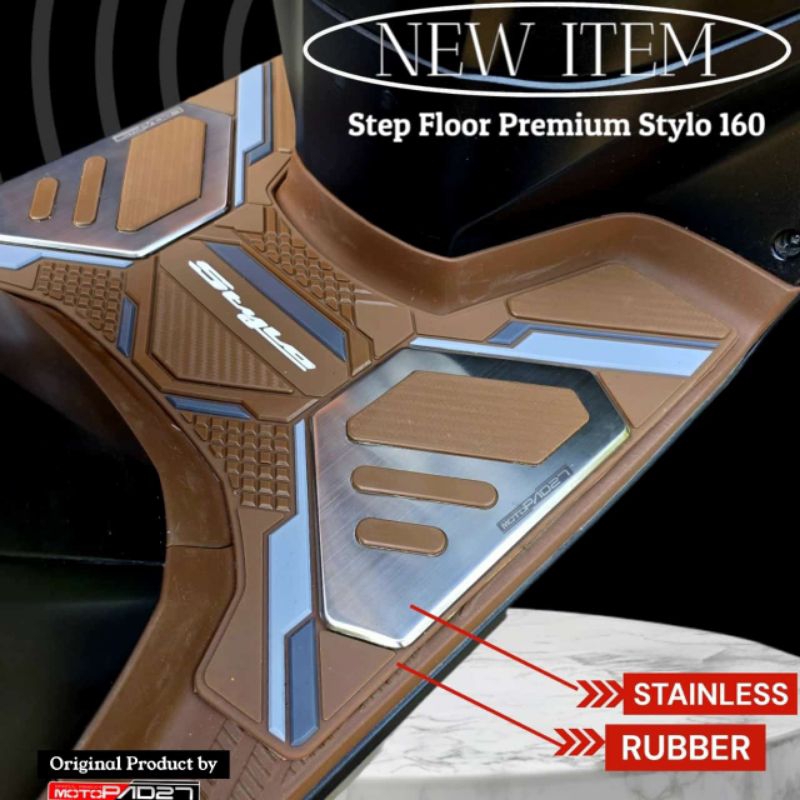 Jual motopad27 karpet pijakan kaki new Honda Stylo stenlish 160 karpet premium | Shopee Indonesia