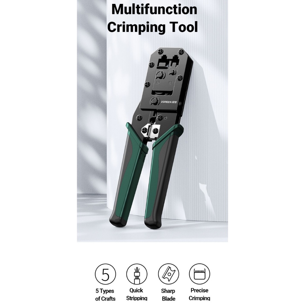 Jual UGREEN Tang Crimping Tool RJ45 RJ11 Lan Network Cable 6P 8P Alat ...