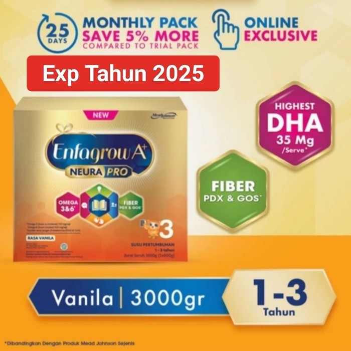 Jual Enfagrow A+ 3 Vanila 3000 gram / Enfagrow A+ Tahap 3 Vanila 3000 ...