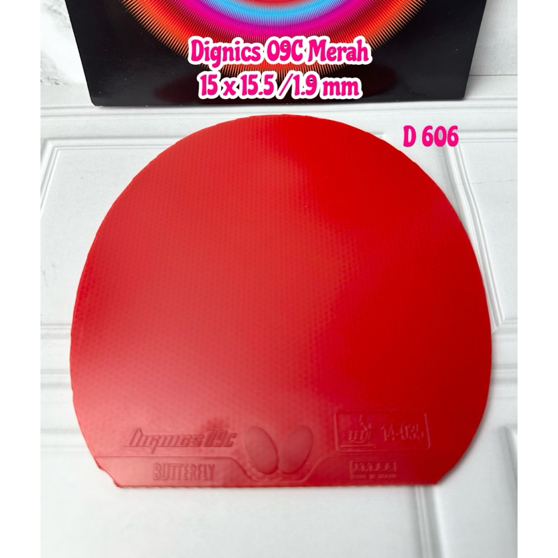 Jual second karet tenis meja pingpong butterfly dignics 09C merah original market japan | Shopee ...