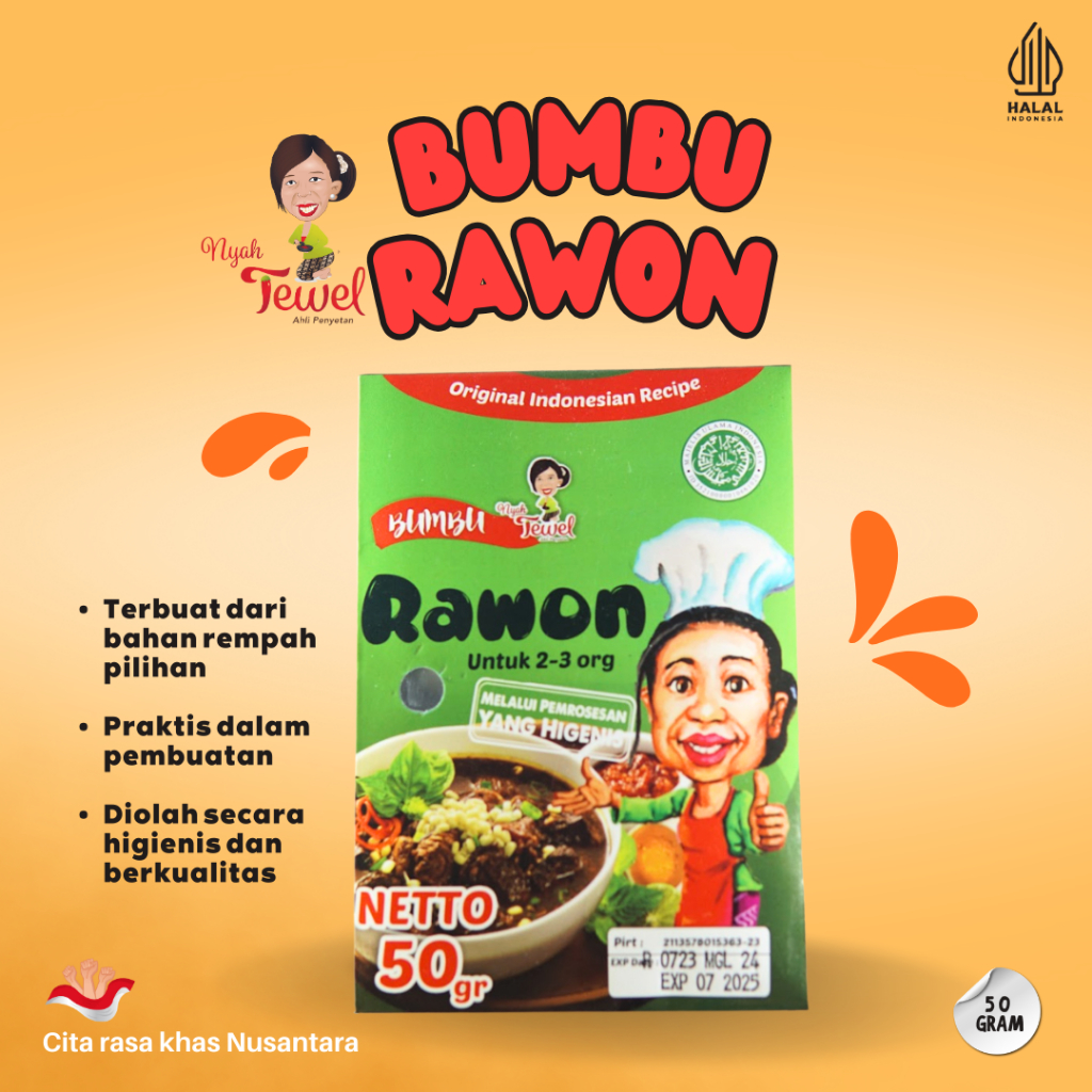 Jual NYAH TEWEL - Bumbu Instan Rawon 50 Gr Homemade Tradisional Khas ...