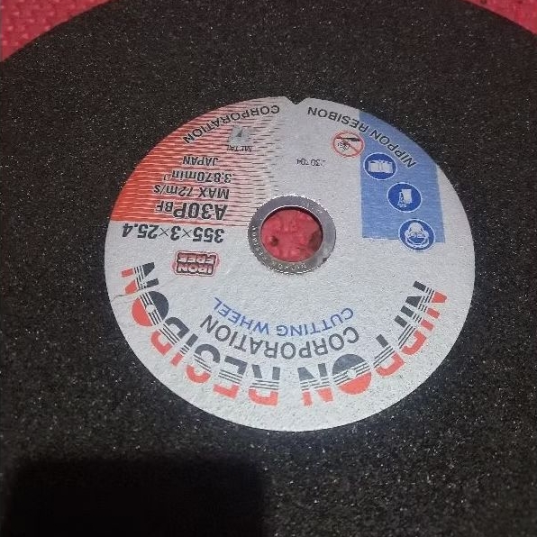 Jual mata gerinda nippon resibon 14 inch batu gerinda potong 14" nippon ...