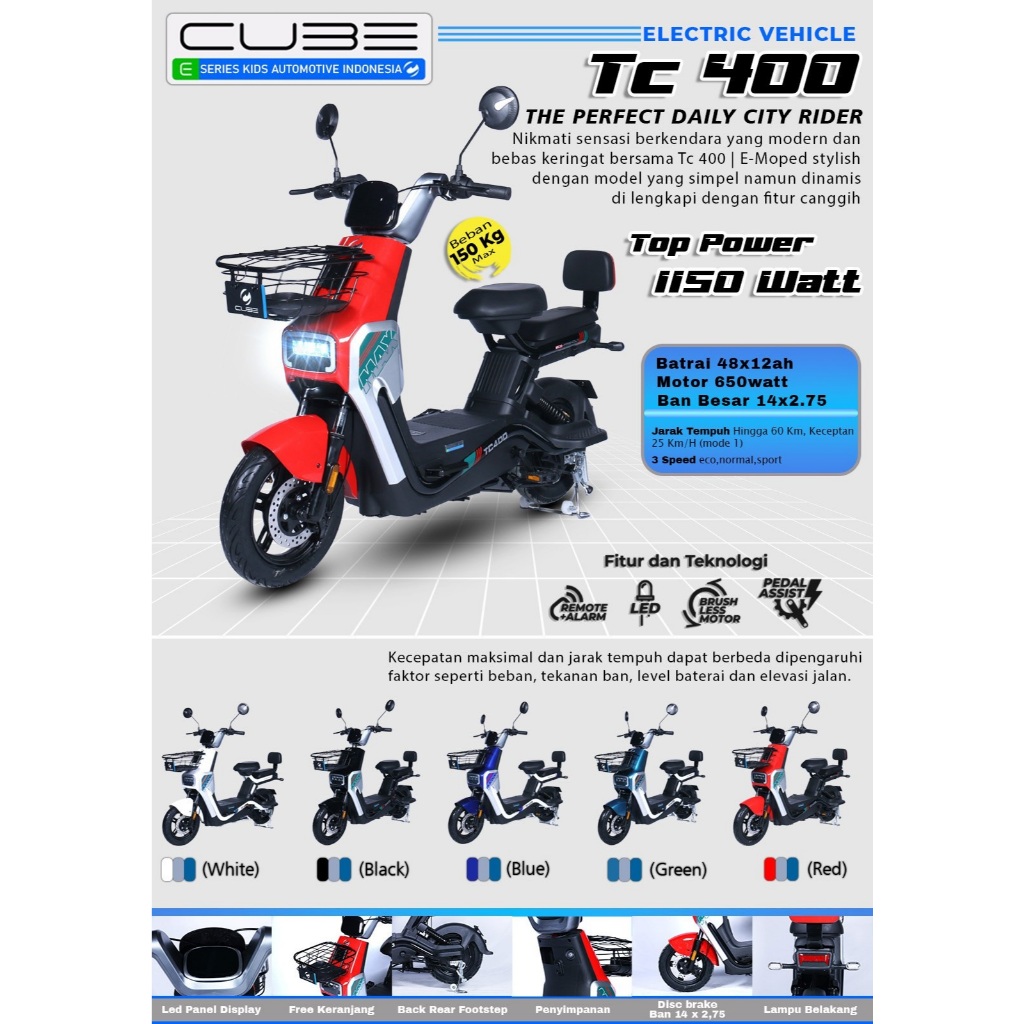 Jual Sepeda Listrik E-Bike Cube TC 400 GARANSI RESMI | Shopee Indonesia