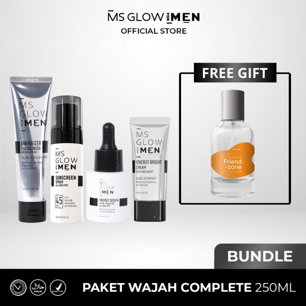 Jual MS GLOW FOR MEN ORIGINAL PAKET PERAWATAN WAJAH PRIA COMPLETE - MS ...