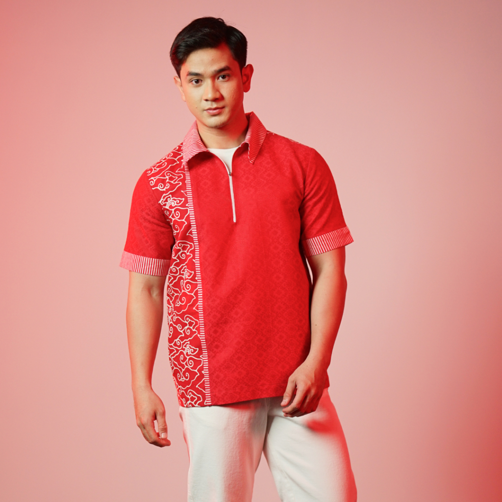 Jual BATIK TRUSMI Merdeka Collection Polo Shirt Batik Kemeja Lengan ...