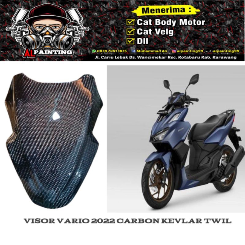 Jual VISOR VARIO ABS & CBR 160 NEW 2022 CARBON KEVLAR MODEL ORIGINAL ...
