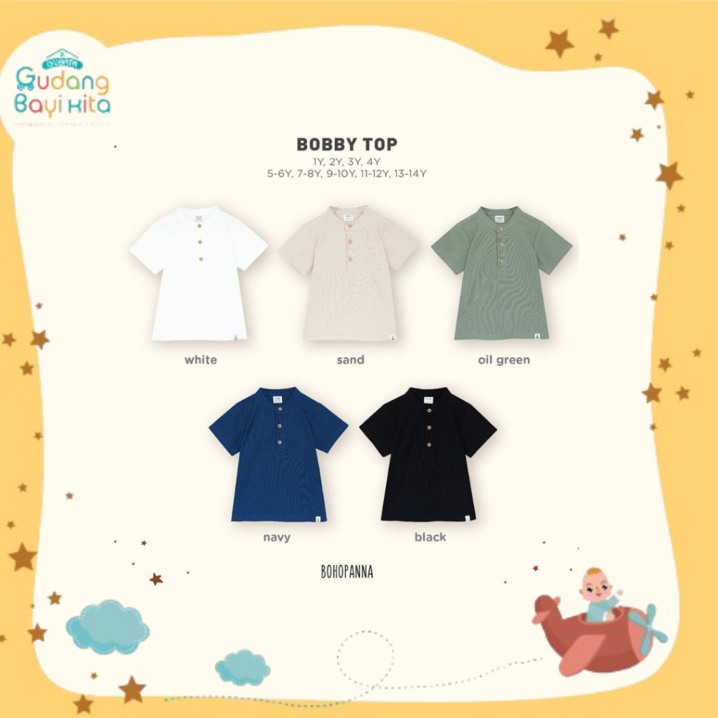 Jual BOHOPANNA BOBBY TOP - Kaos Polo Anak - Atasan Anak Laki-Laki ...
